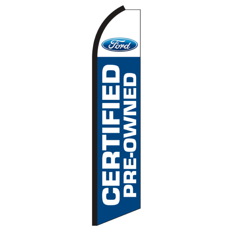 Ford Certified Swooper Feather Flag - 3 Day Flags