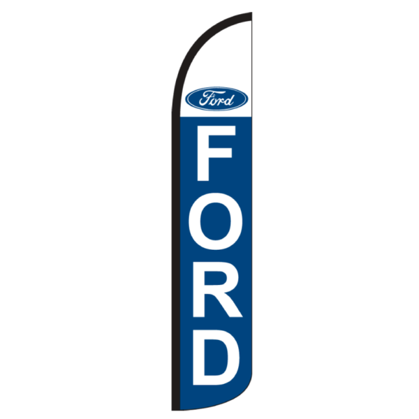 Ford Wind-Free Feather Flag - 3 Day Flags