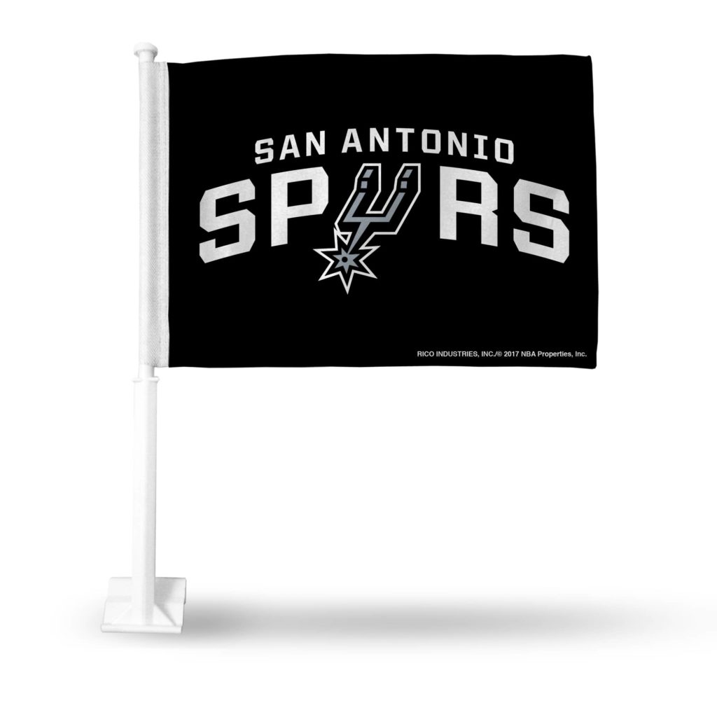 Official Licensed NBA San Antonio Spurs Car Flag - 3 Day Flags